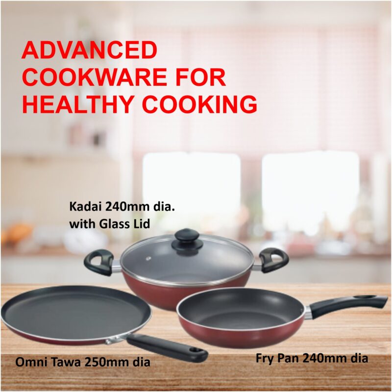Best Prestige Cookware Set 3Pcs - Lifemaker
