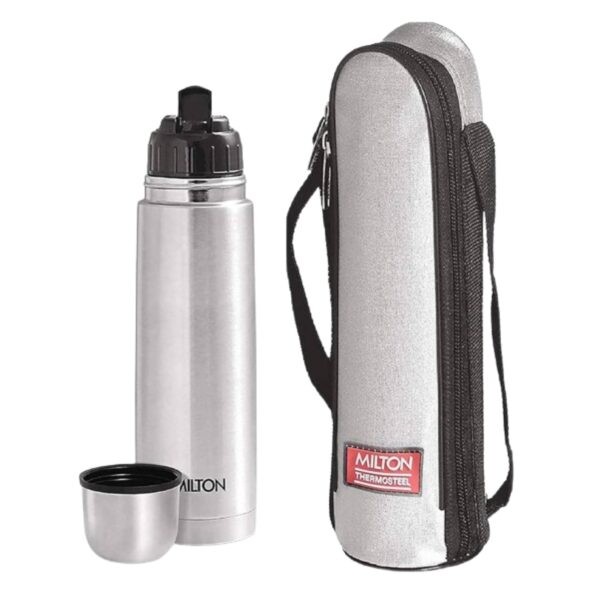 Best MILTON Hot & Cold Water Bottle 500 ml Silver - Lifemaker
