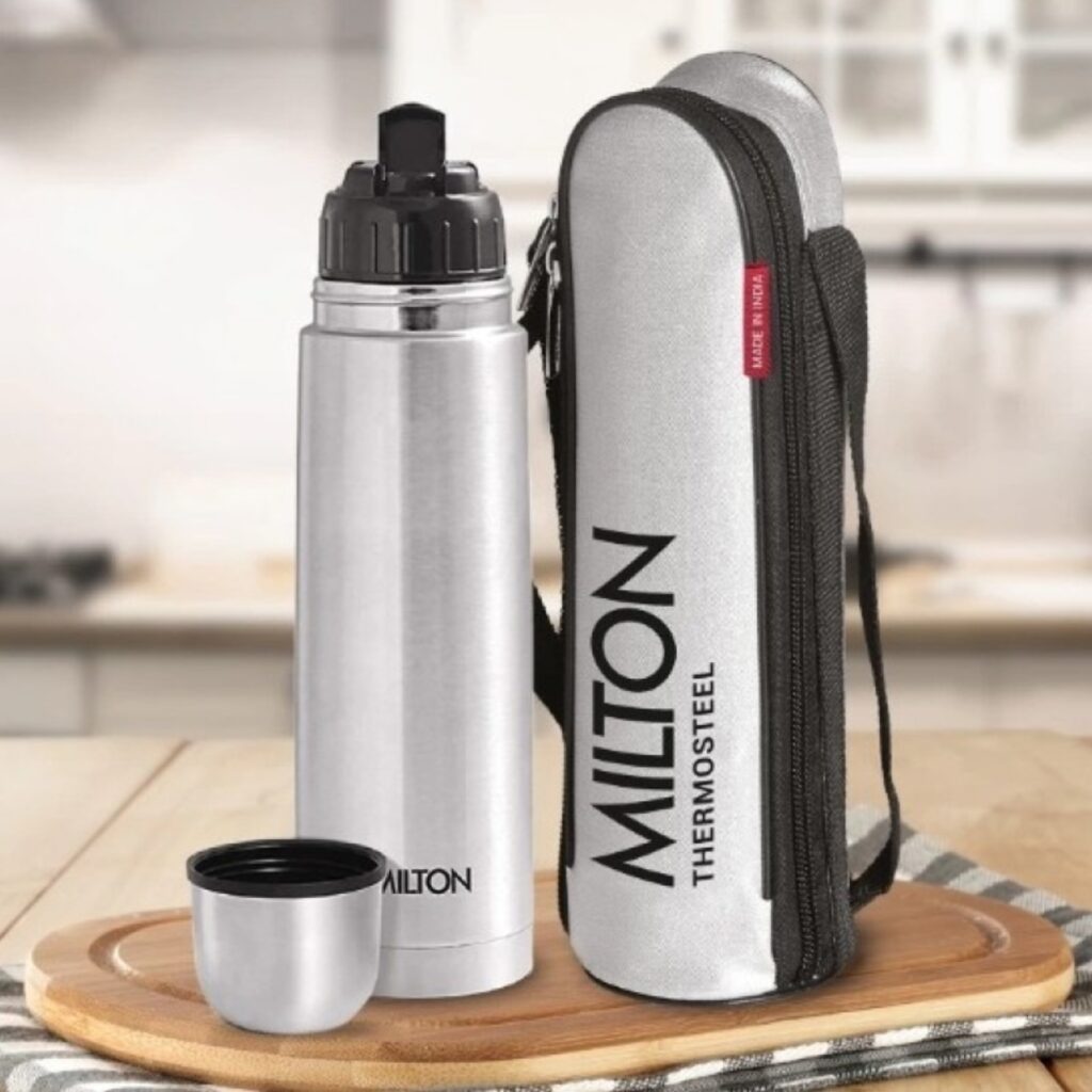 Best MILTON Hot & Cold Water Bottle 500 ml Silver - Lifemaker